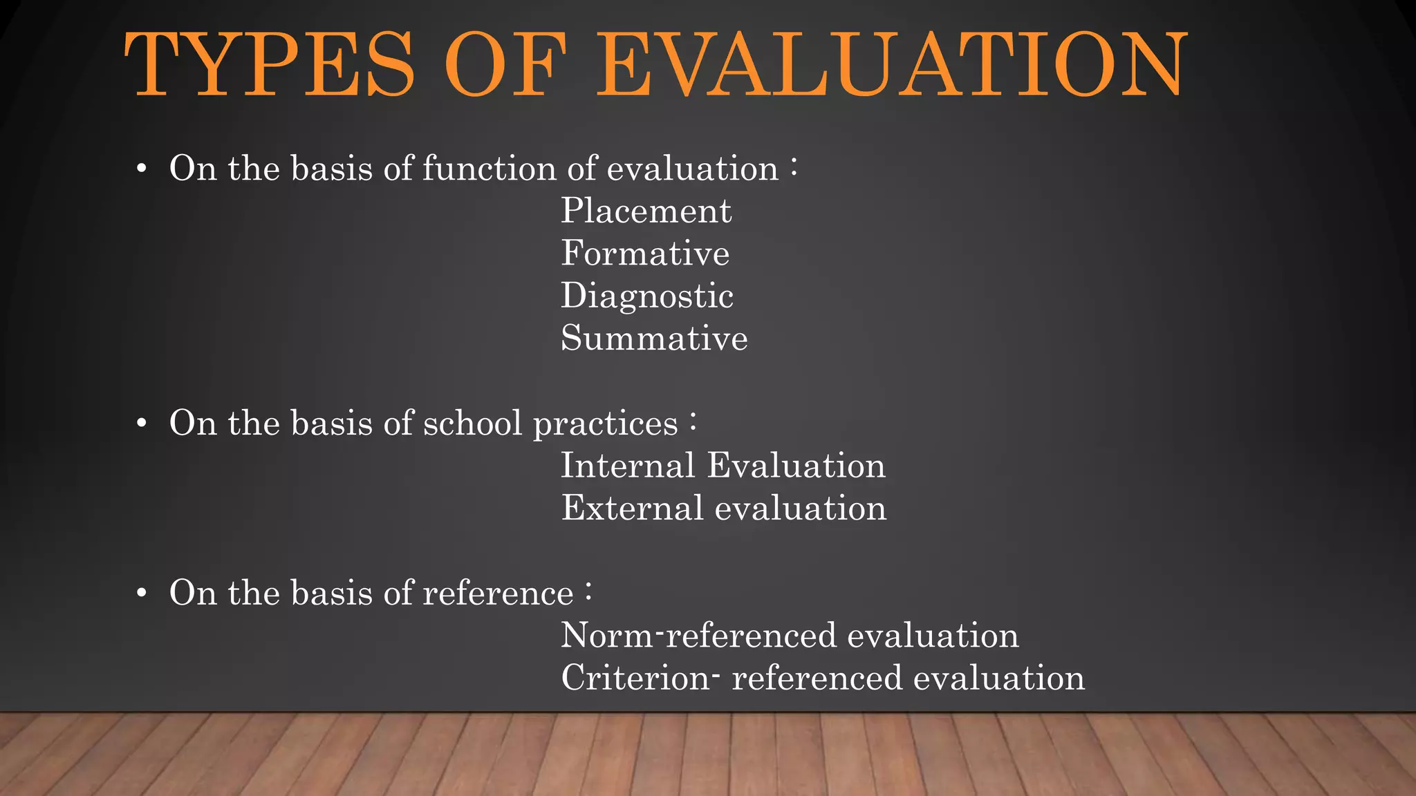 Norm referenced and criterion-referenced evaluation | PPTX