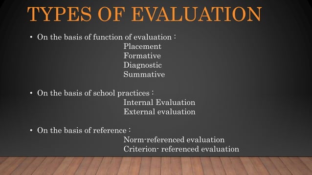 Norm referenced and criterion-referenced evaluation | PPTX ...