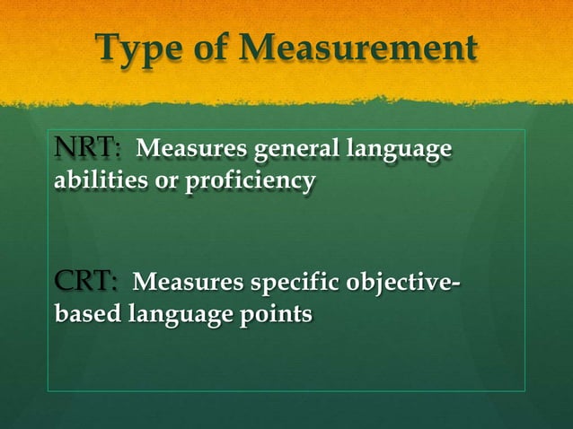 Norm referenced & criterion-referenced tests | PPT