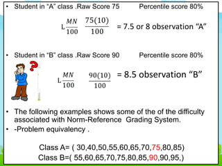 Norm referenced grading system | PPTX