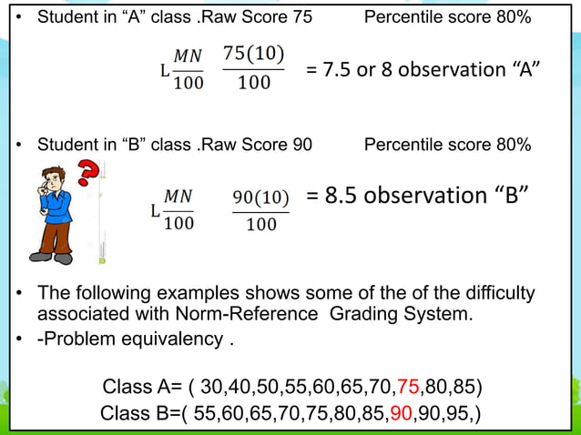 Norm referenced grading system | PPTX