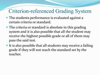 Norm reference grading system.ppt | Standardized Testing | Educational ...