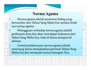 norma dalama kehidupan bermasyarakat setempat | PPT
