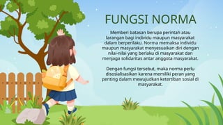 Macam-macam norma yang ada di Indonesia dan penerapannya | PPTX