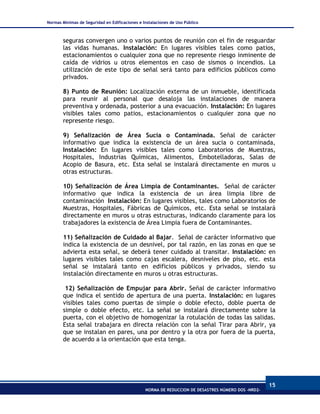 Norma de Reduccion de desastres CONRED | PDF