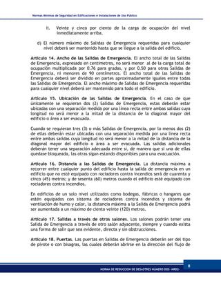 Norma de Reduccion de desastres CONRED | PDF