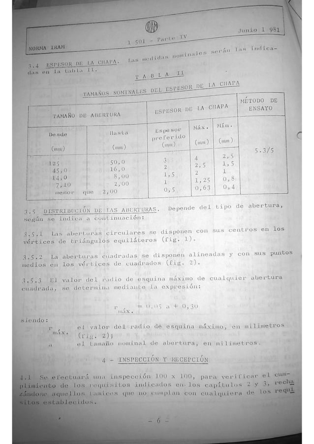 Norma iram-1501-tamices-pdf | PDF