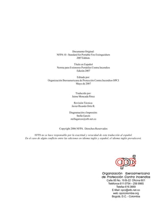 Norma nfpa-10 | PDF