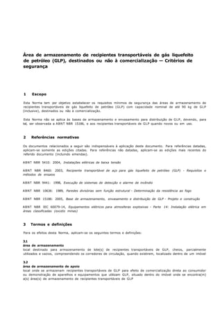 Norma anp armazenamento de gás (glp) para comércio ou não | PDF
