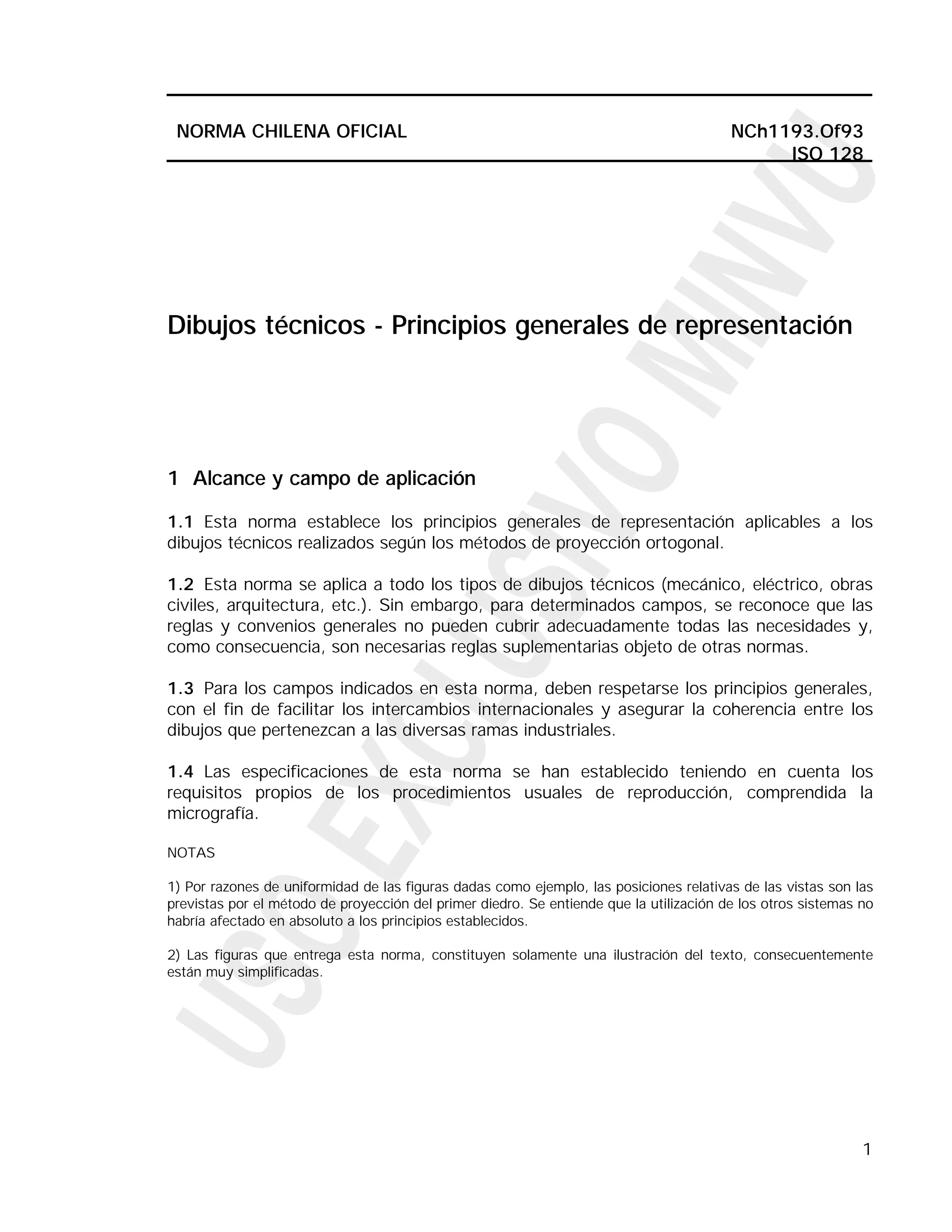 Norma chilena+oficinal | PDF | Drawing and Sketching | Arts and Crafts