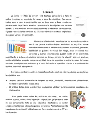 Norma covenin 474 resumen | DOCX