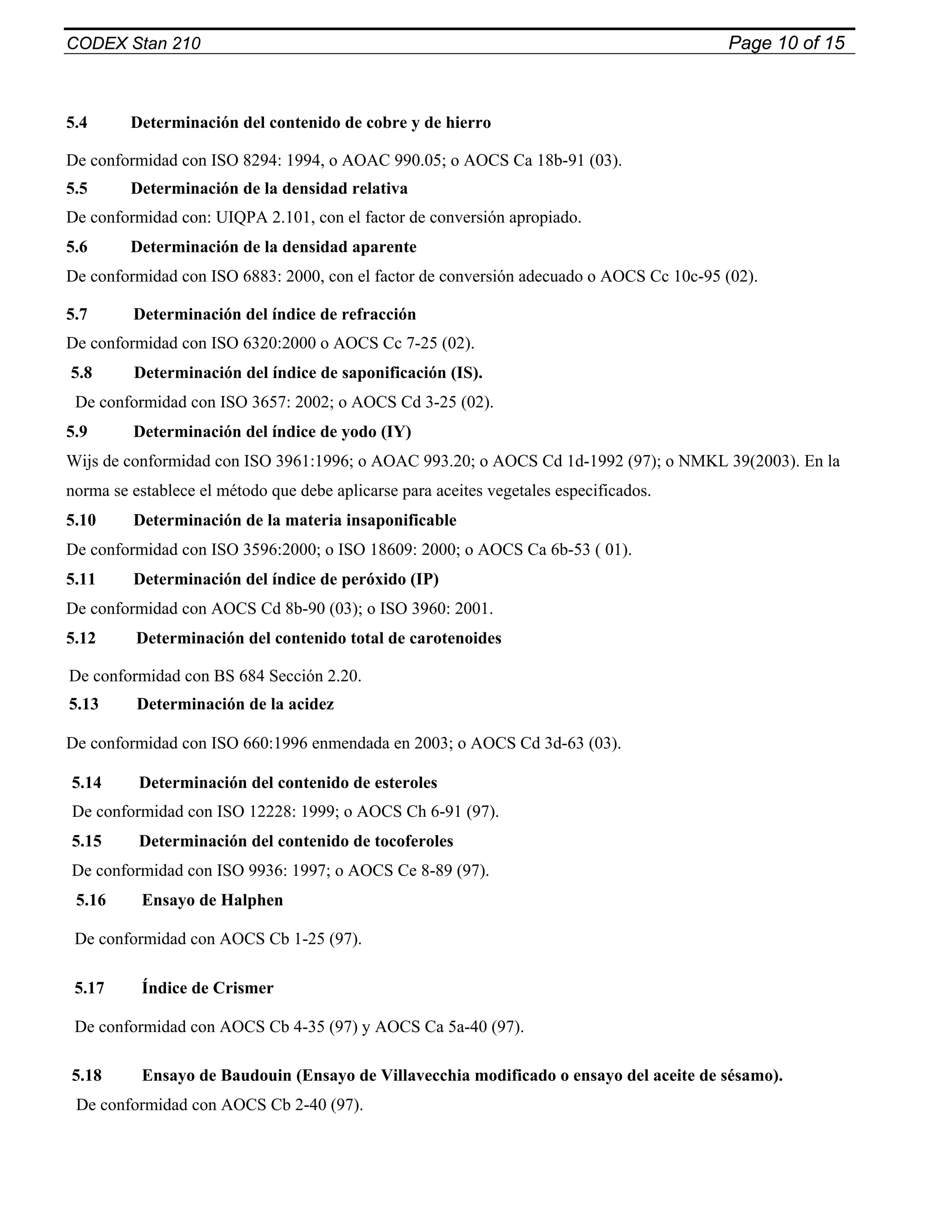 Norma De Alimentarius Imprimir Anexo | PDF