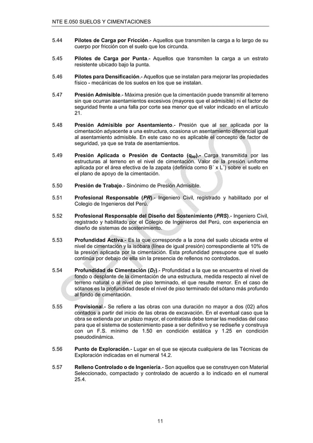 Norma e.050 suelos y cimentaciones | PDF | Civil Engineering Industry | Industries