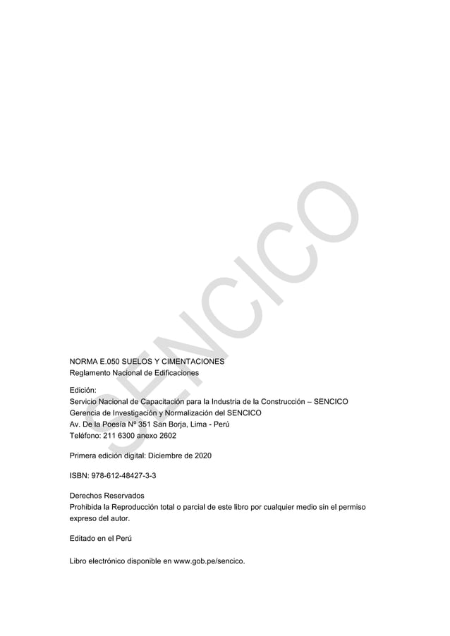 Norma e.050 suelos y cimentaciones | PDF | Civil Engineering Industry | Industries