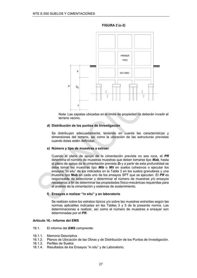 Norma e.050 suelos y cimentaciones | PDF | Civil Engineering Industry | Industries