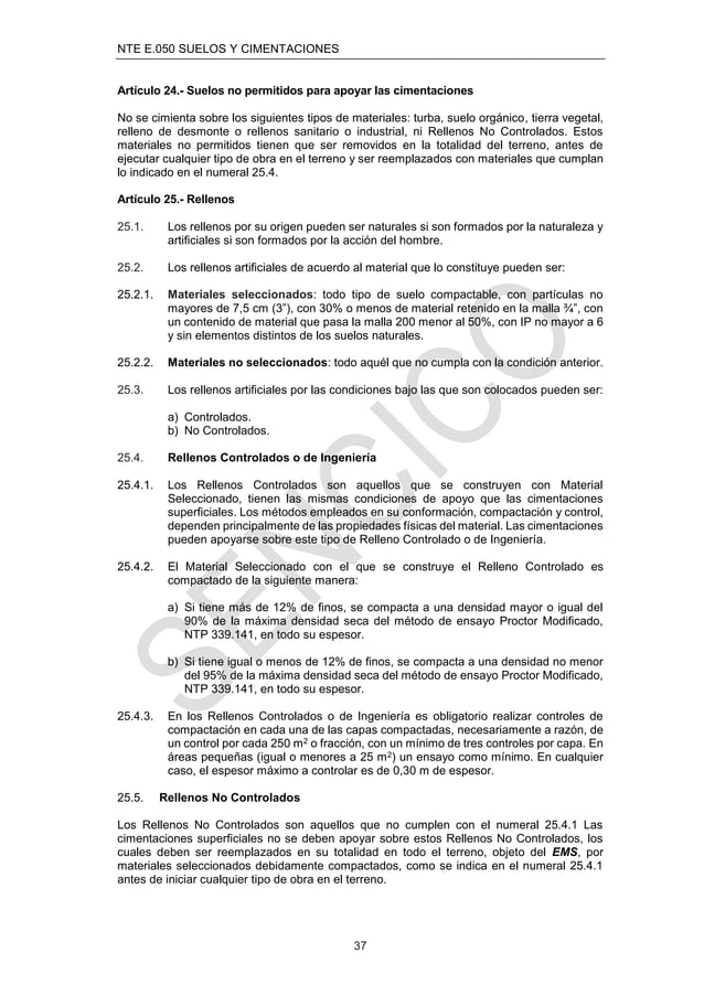 Norma e.050 suelos y cimentaciones | PDF | Civil Engineering Industry | Industries