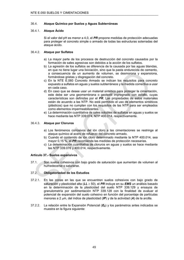 Norma e.050 suelos y cimentaciones | PDF | Civil Engineering Industry | Industries