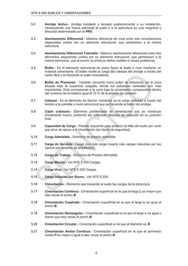 Norma e.050 suelos y cimentaciones | PDF | Civil Engineering Industry | Industries