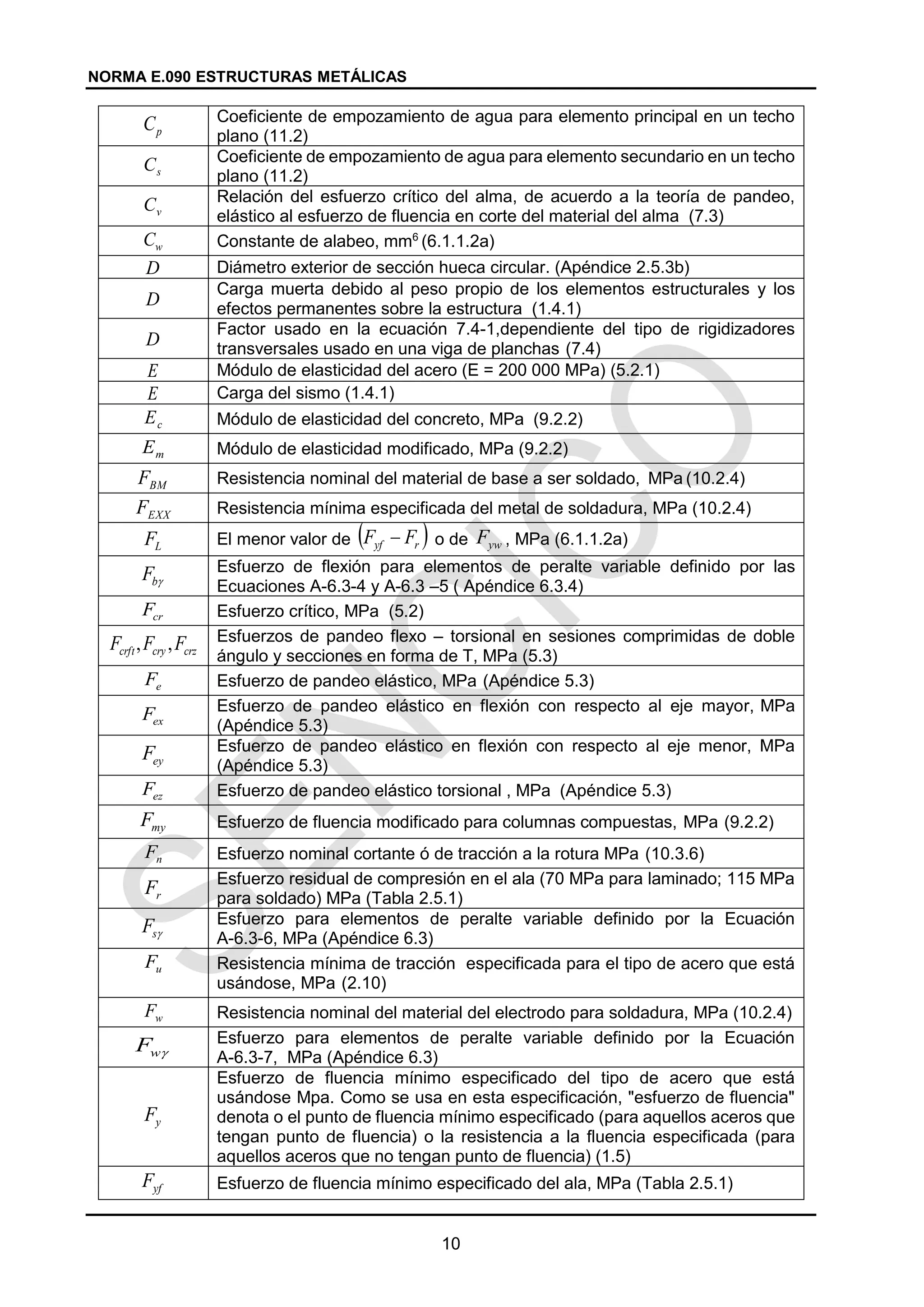 Norma e.090 estructuras metálicas | PDF
