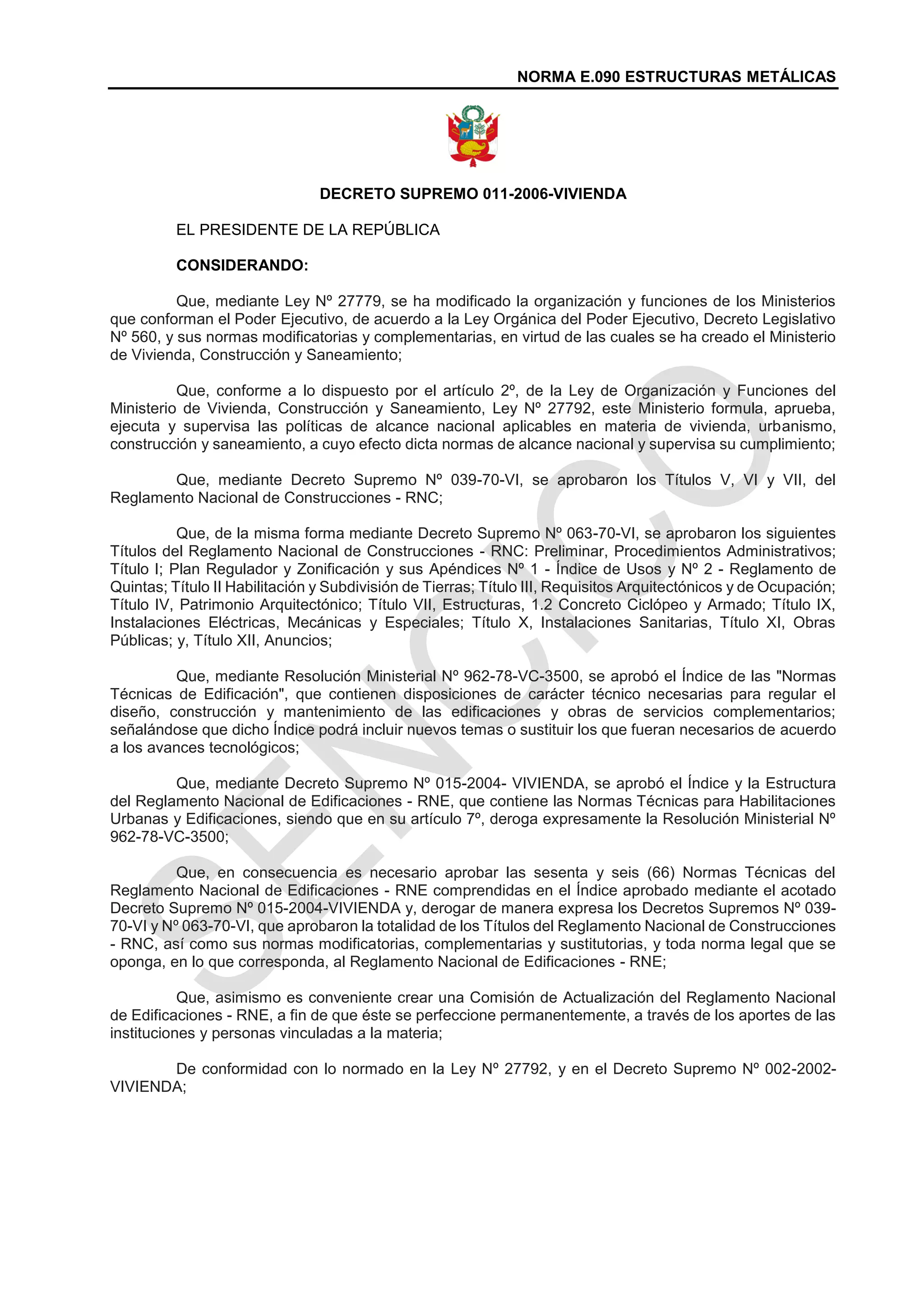 Norma e.090 estructuras metálicas | PDF