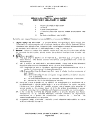 Norma eegsa gt | PDF