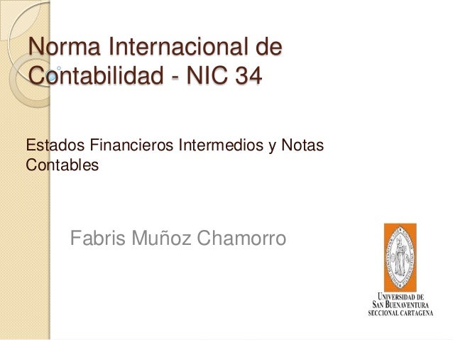 Norma Internacional De Contabilidad Nic 30 - prestamos para estudiar master