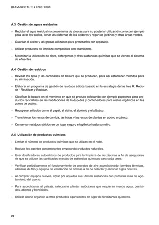 Norma iram sectur 42200 (hotelería) | PDF