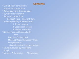 Normal Flora | PPTX