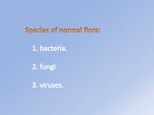 Normal Flora | PPTX