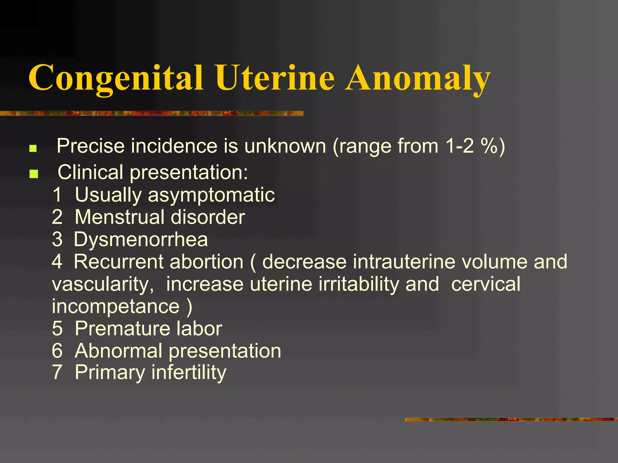 Normal and abnormal genital tract | PDF