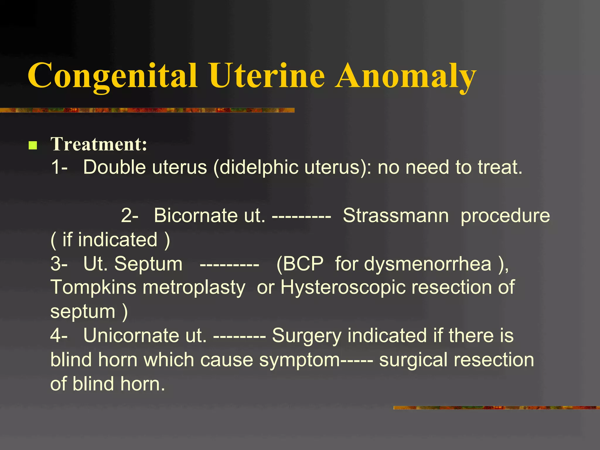 Normal and abnormal genital tract | PDF