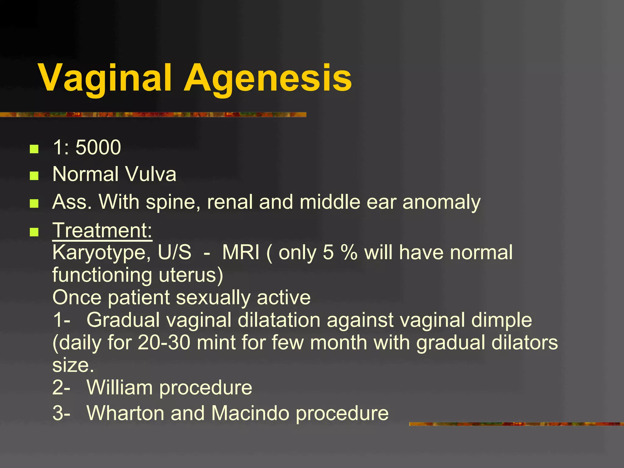 Normal and abnormal genital tract | PDF
