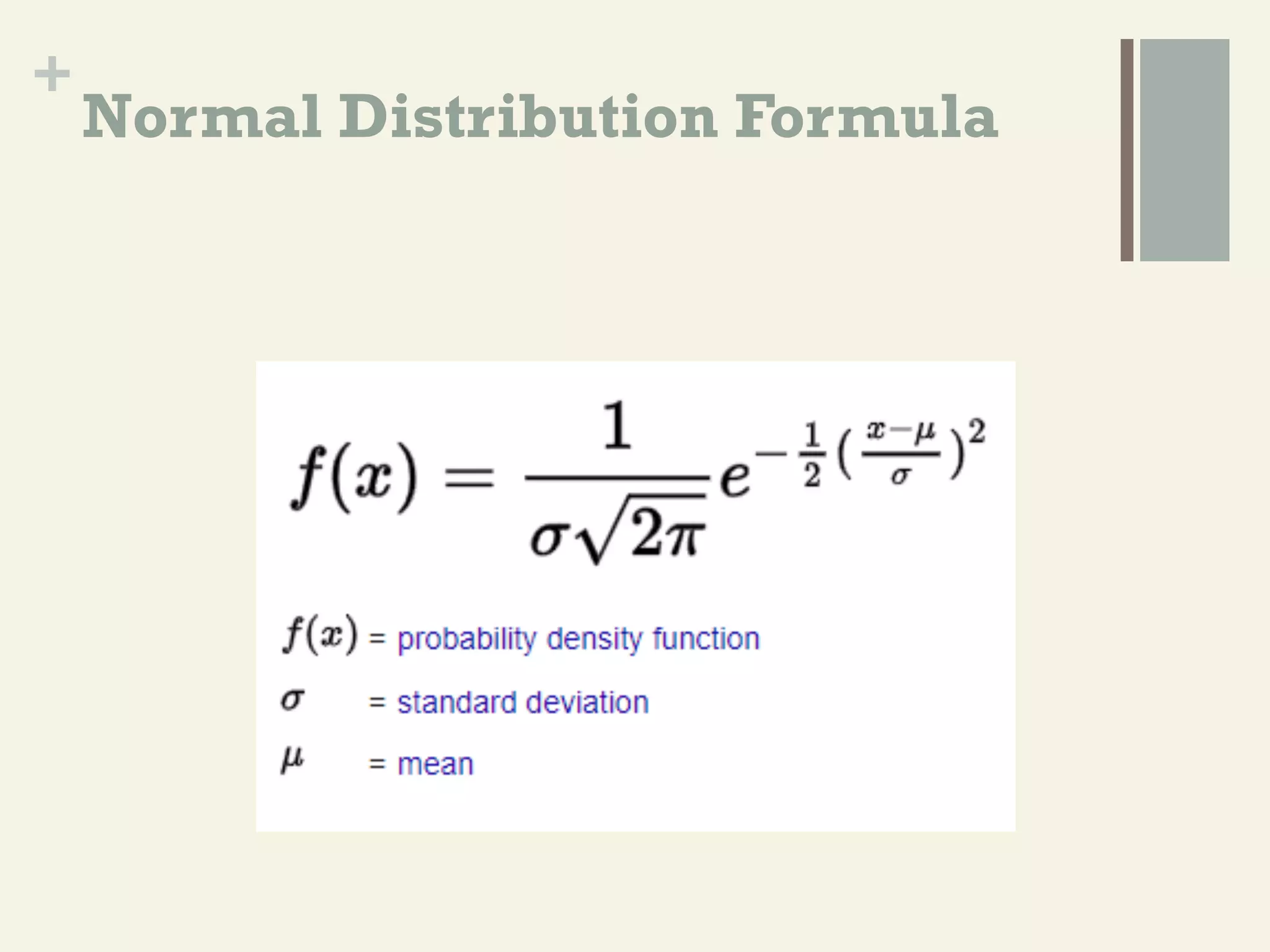 Normal distribution presentation for psychology students by Vishal ...