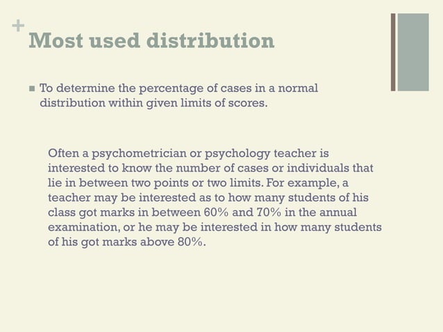 Normal distribution presentation for psychology students by Vishal ...