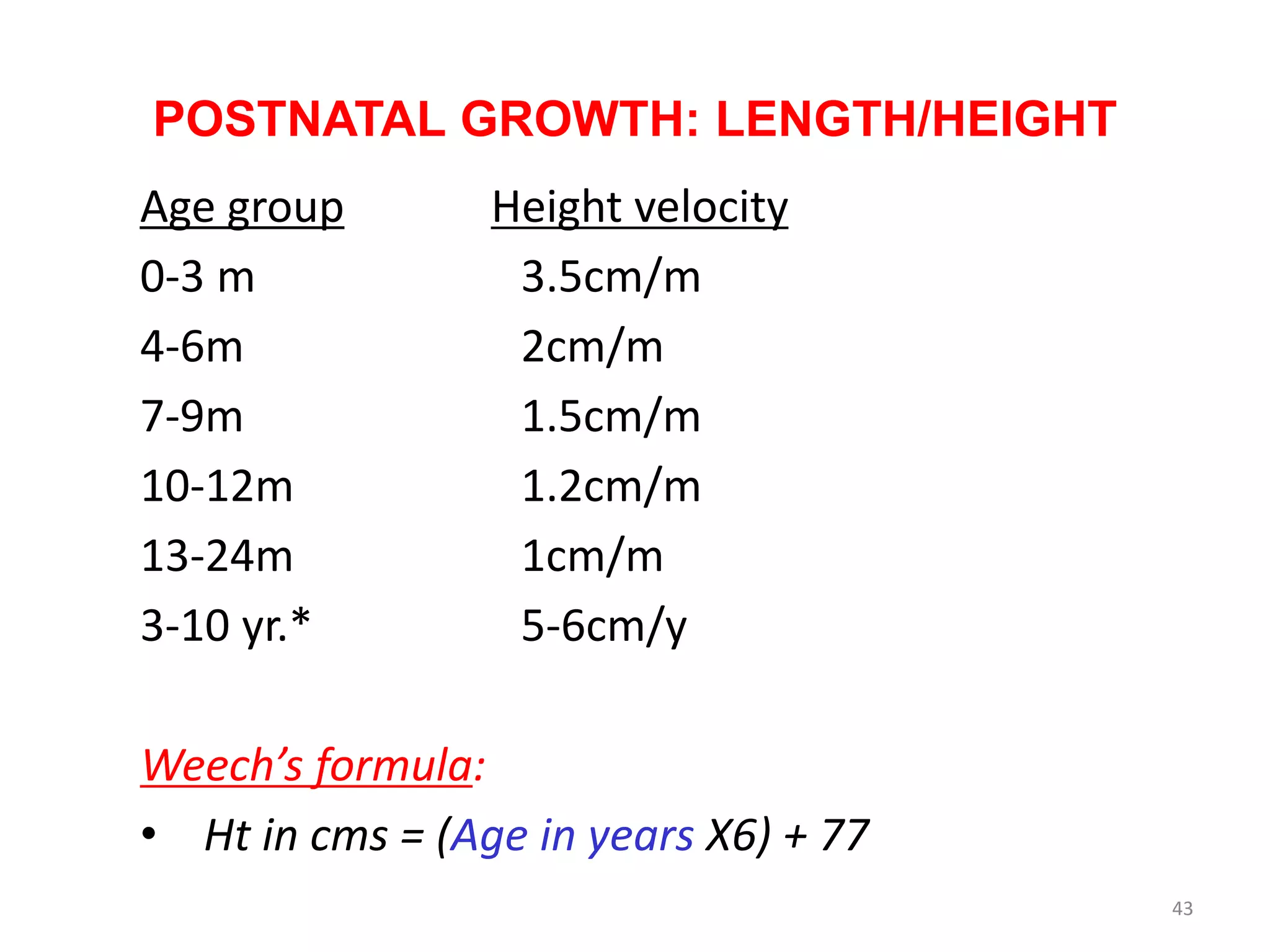 Normal growth in pediatrics | PPT