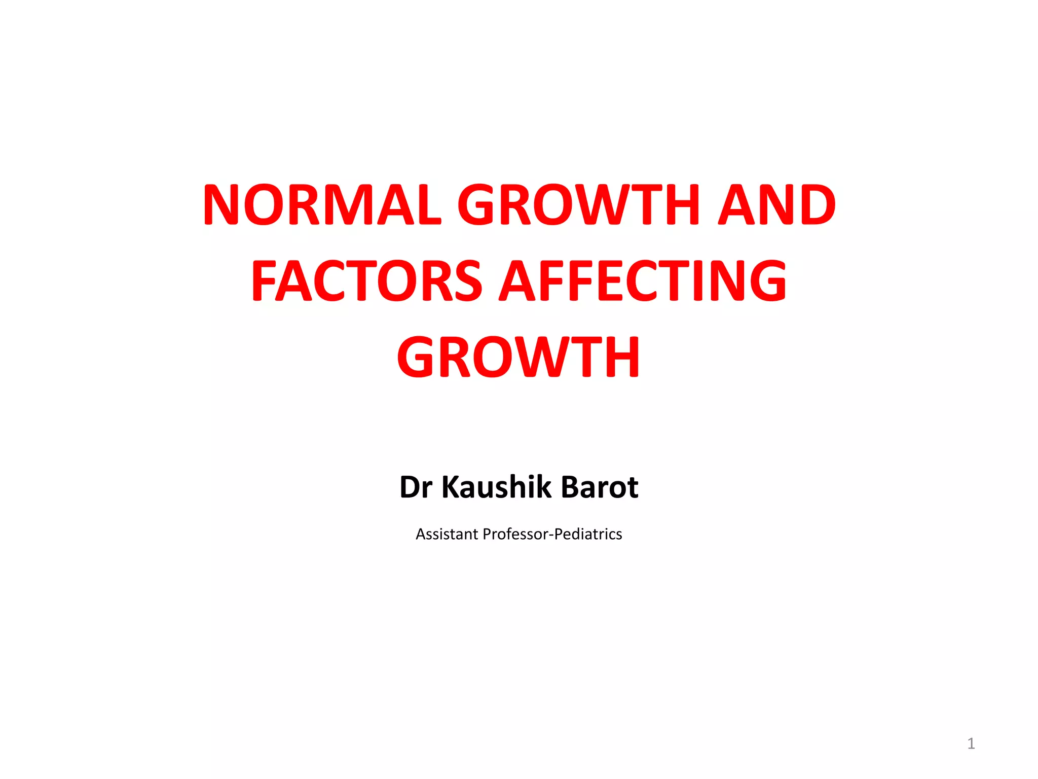 Normal growth in pediatrics | PPT