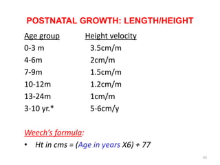 Normal growth in pediatrics | PPT