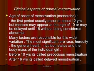 Normal menstruation | PPT