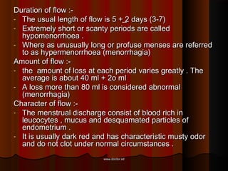 Normal menstruation | PPT