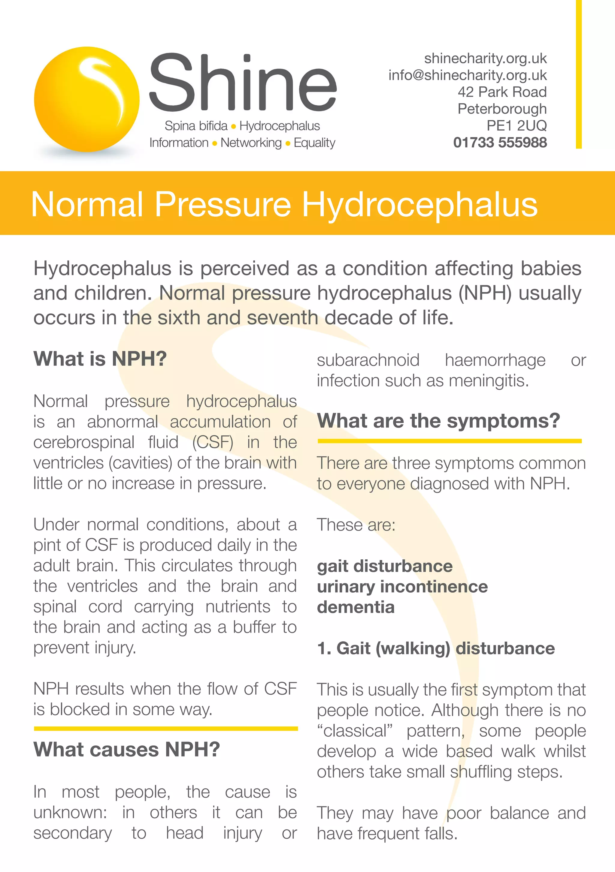 Normal Pressure Hydrocephalus | PDF | Brain and Nervous System ...