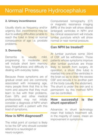 Normal Pressure Hydrocephalus | PDF | Brain and Nervous System ...