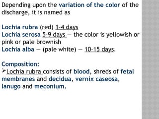 normal-puerperium of obstetrics and gyne | PPTX