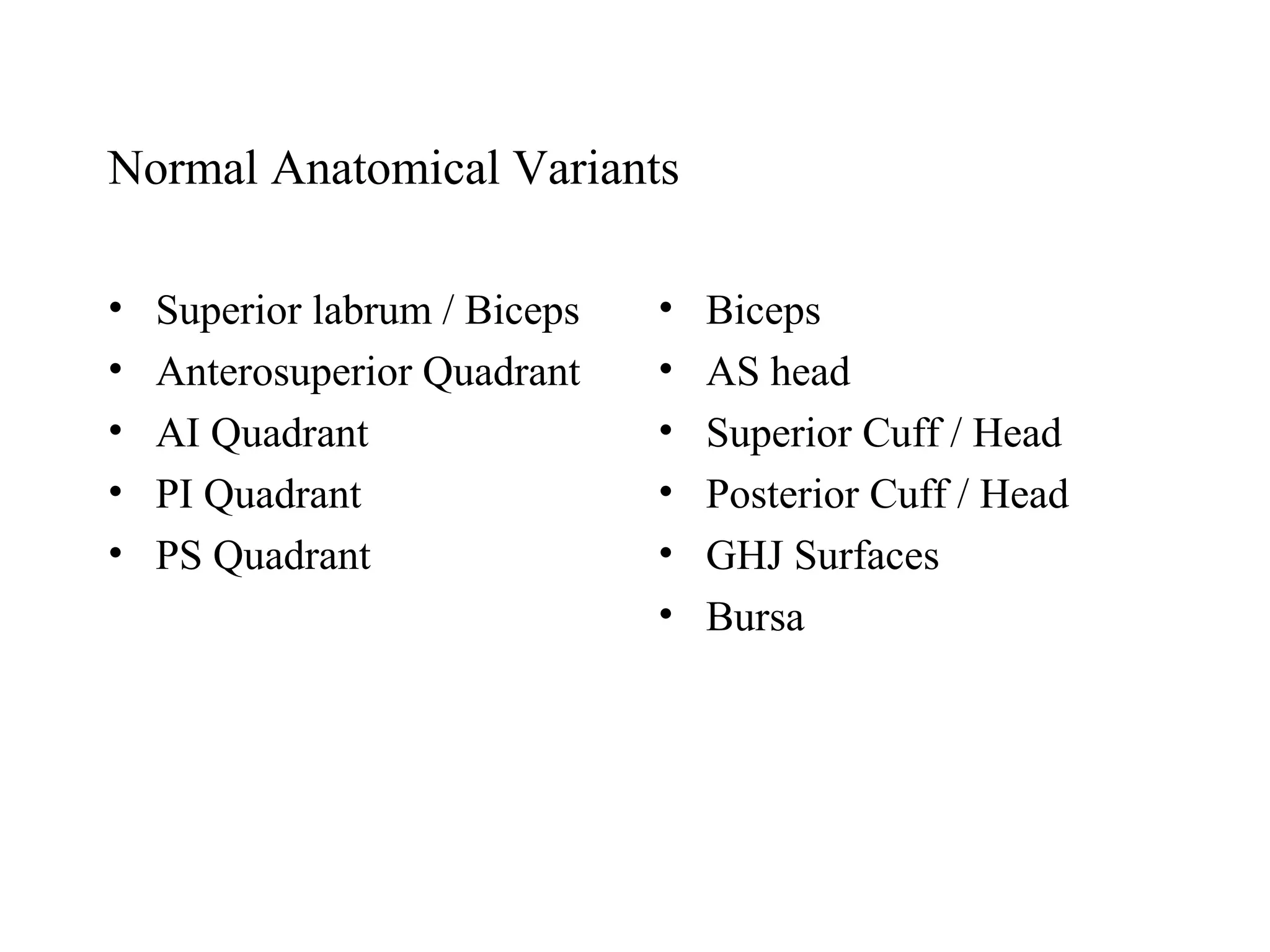 Normal anatomical variants | PPT