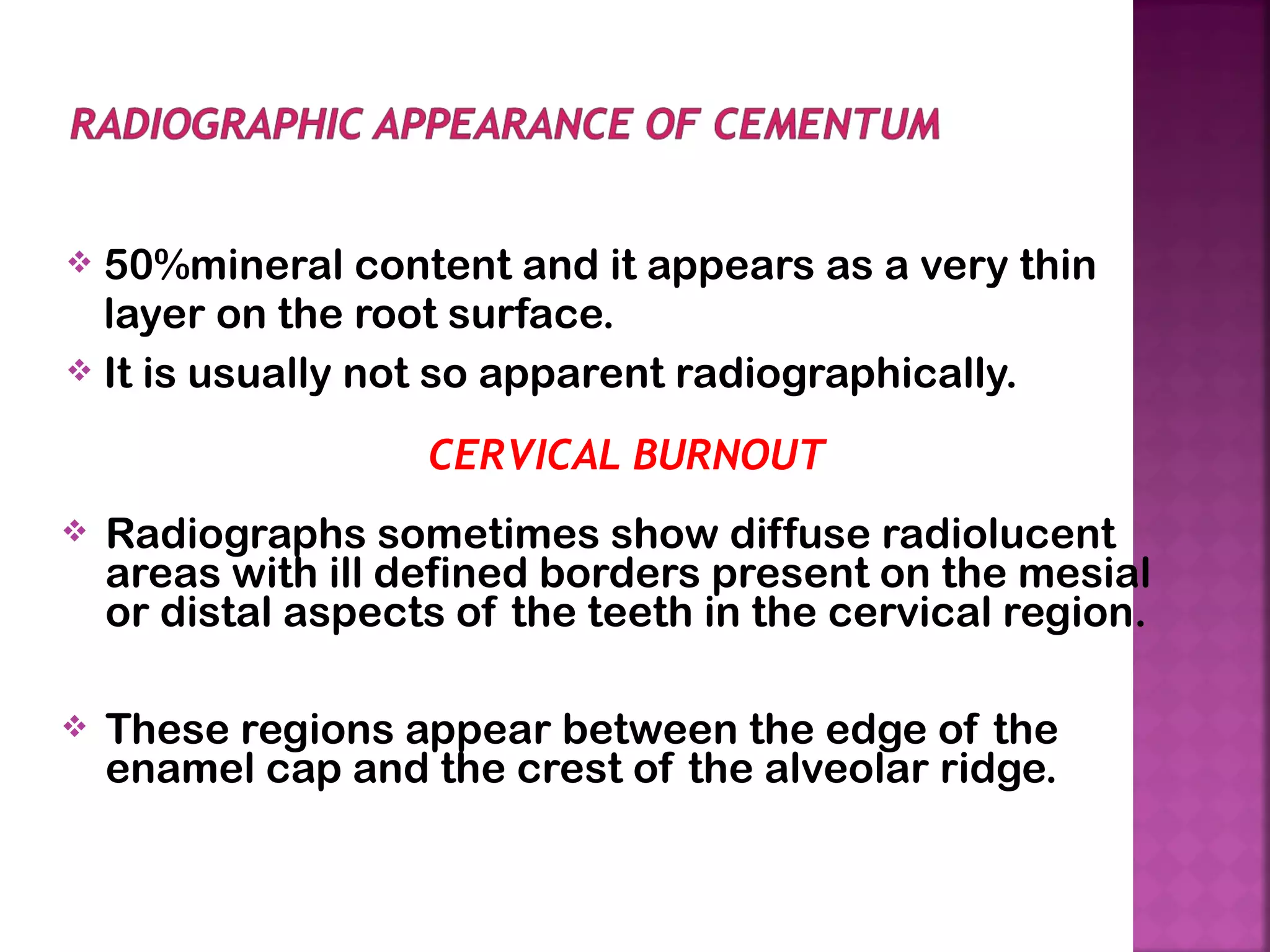 NORMAL ANATOMIC LANDMARKS ; PRICHARDS CRITERIA ; NORMAL INTERDENTAL ...