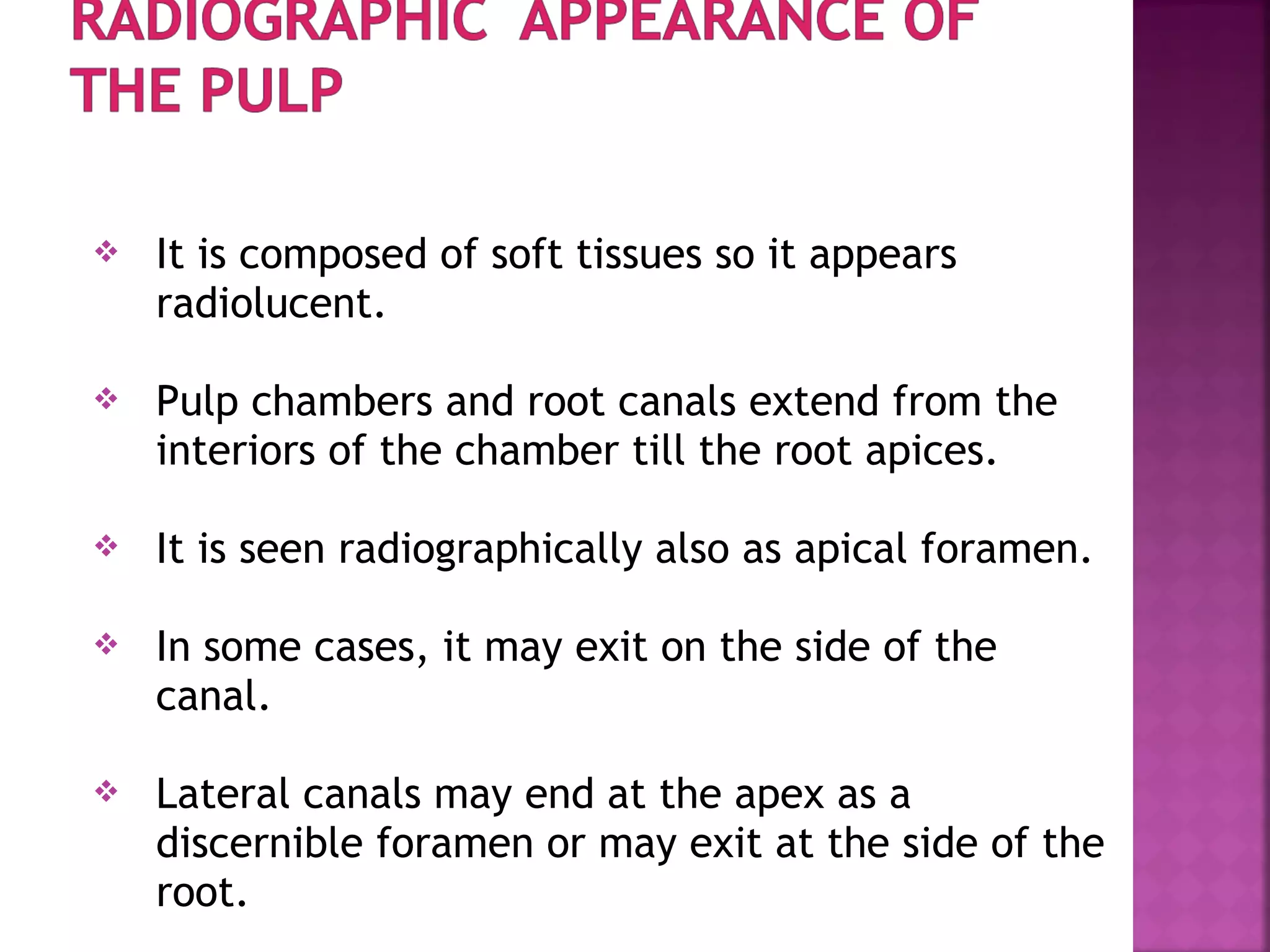 NORMAL ANATOMIC LANDMARKS ; PRICHARDS CRITERIA ; NORMAL INTERDENTAL ...