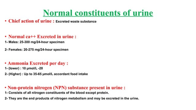 normal and abnormal constituents of urine.docx