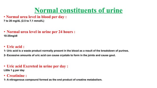 normal and abnormal constituents of urine.docx