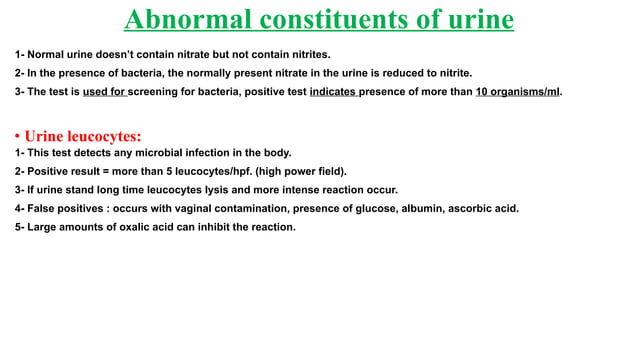 normal and abnormal constituents of urine.docx