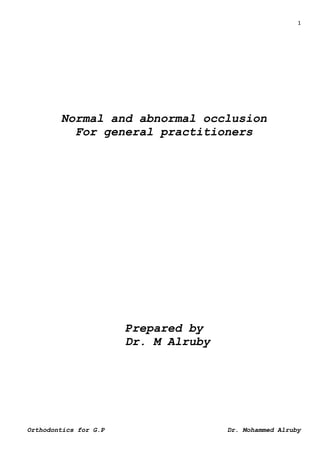 normal and abnormal occlusion for general practitioners.docx
