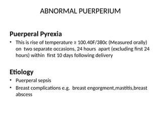 NORMAL AND ABNORMAL PUERPERIUM OBGY.pptx